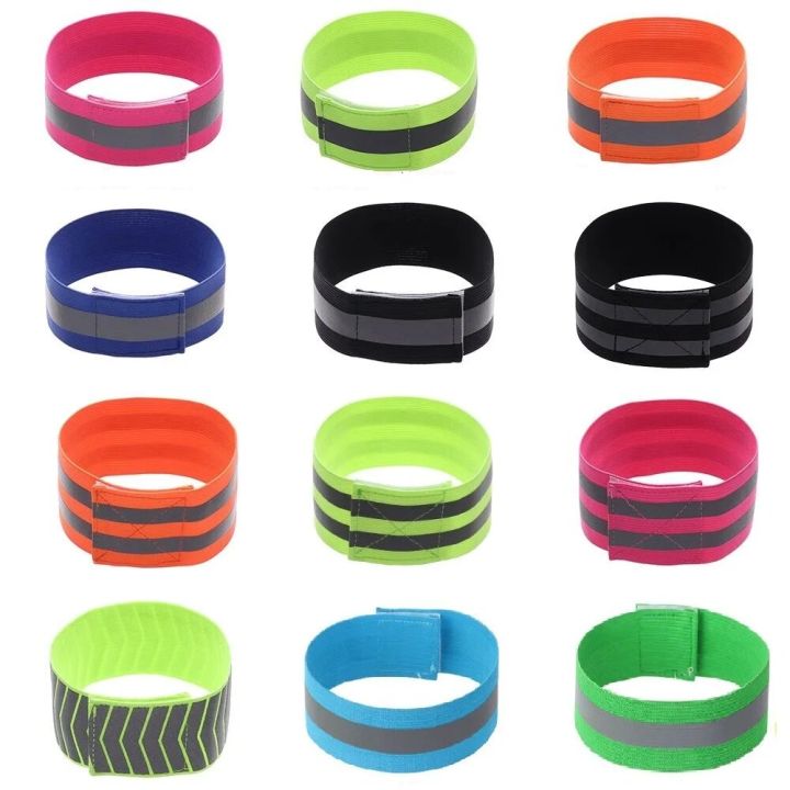 1Pc Cycling Reflective Strips Warning Armband Reflector Wristband ...