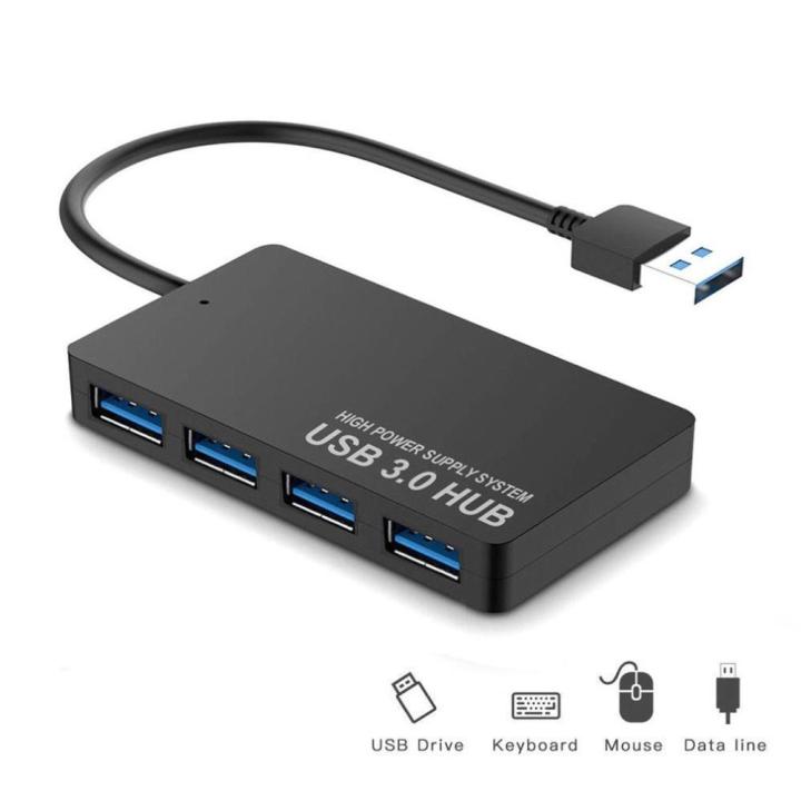 【EleganceWorld】USB Adapter Ultra-thin 4-port USB 3.0 HUB High Speed ...