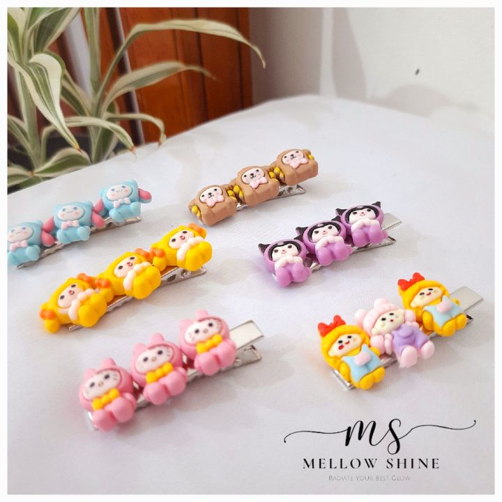 Cute hair clips with cartoon characters | Daraz.lk