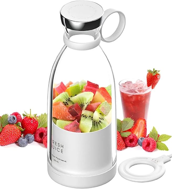 Portable Mini Fast Blender 380ml Juicer Cup with Wireless Charging 4 ...