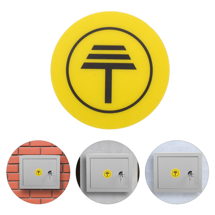 50 Pcs Grounding Signs Electric Signs Wire Tags Labels Traffic Roadway ...