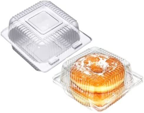Disposable Plastic Transparent Box Food Tray Donut Cake Cup | Daraz.lk