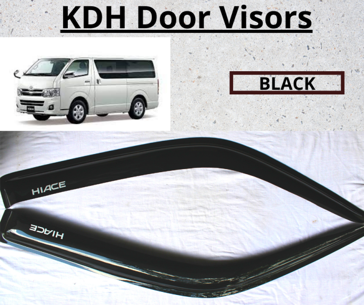 Toyota KDH Door Visors - Black | Daraz.lk