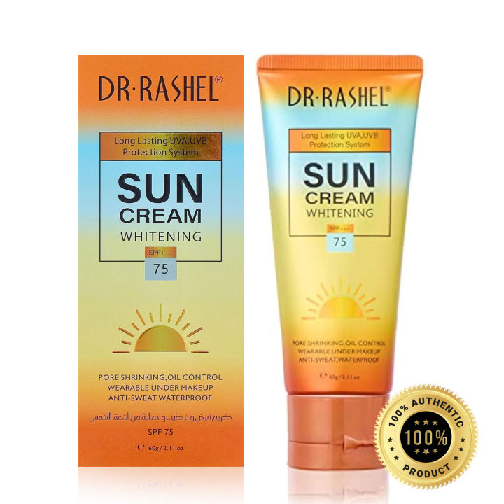 Dr Rashel Sun Cream Whitening SPF+++75 - 60g - Sun Protection ...