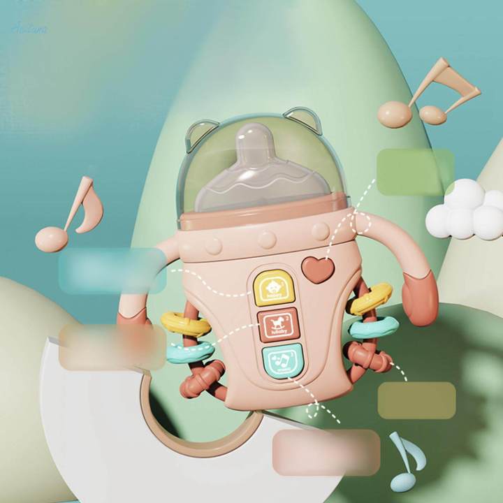 Baby Rattle Toys Hand Bells Hand Rattle Sound for Toddlers Babies 3-6 ...