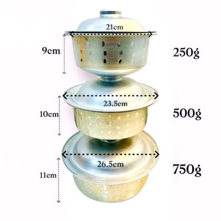 Aluminium 1X3 Ravana Set ( 750G, 500G, 250G) | Daraz.lk