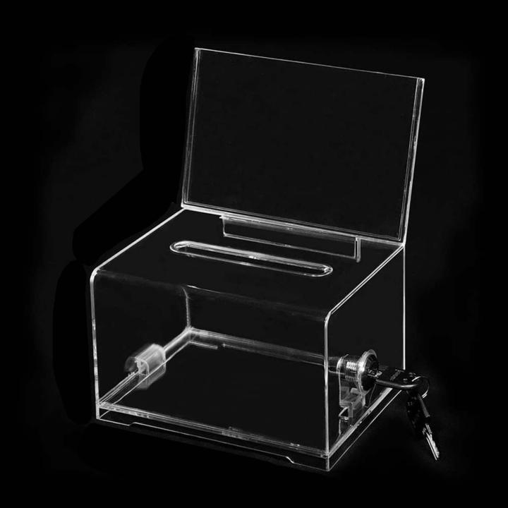 【HomeHorizon】Clear Voting Box Suggestion Box Charity Ballot Box Comment ...