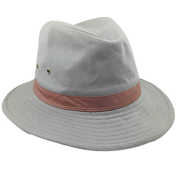 Sun Protection Outdoor Cotton Twill Fedora UPF50+ Hat For Sports ...