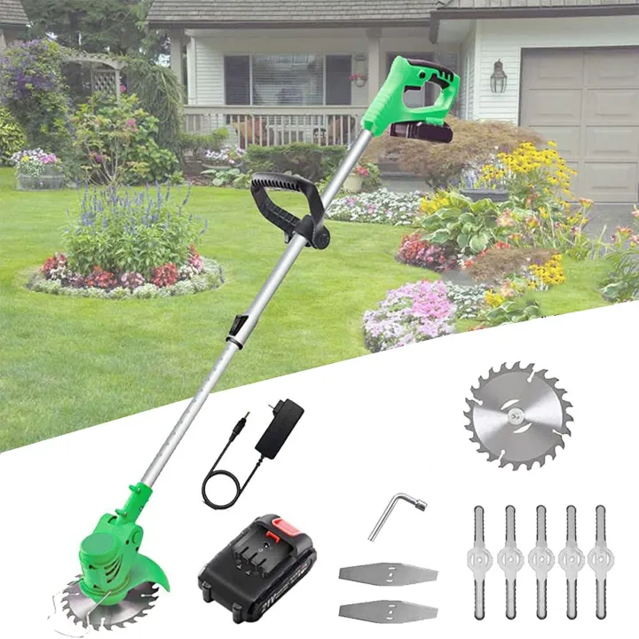 Cordless Rechargeable Lithium Grass Cutter Portable Grass Trimmer ...