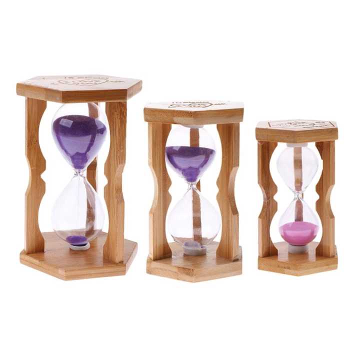 3/5/10 Minute Antique Wooden Sand Watch Timer - Vintage Wood Frame ...