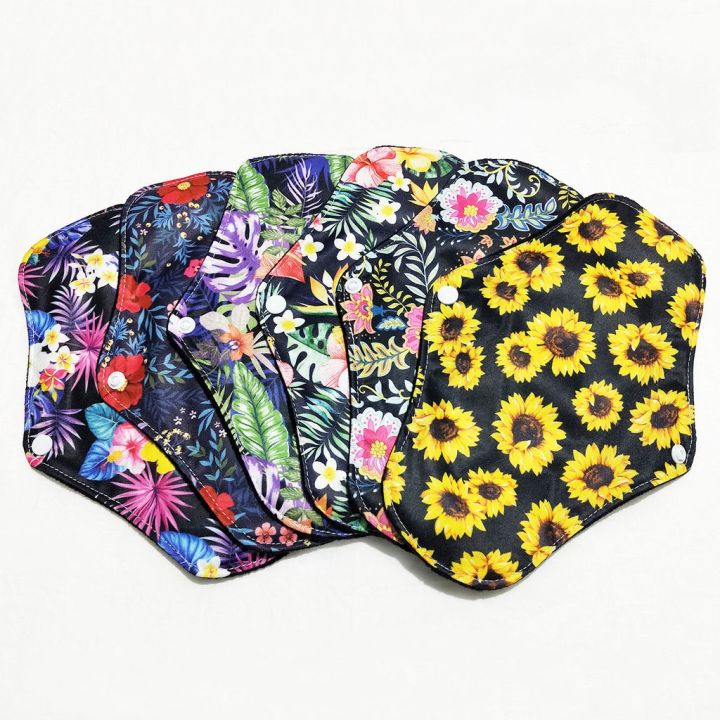 Waterproof Reusable Women Daily Use Regular Flow Cloth Menstrual Pads ...