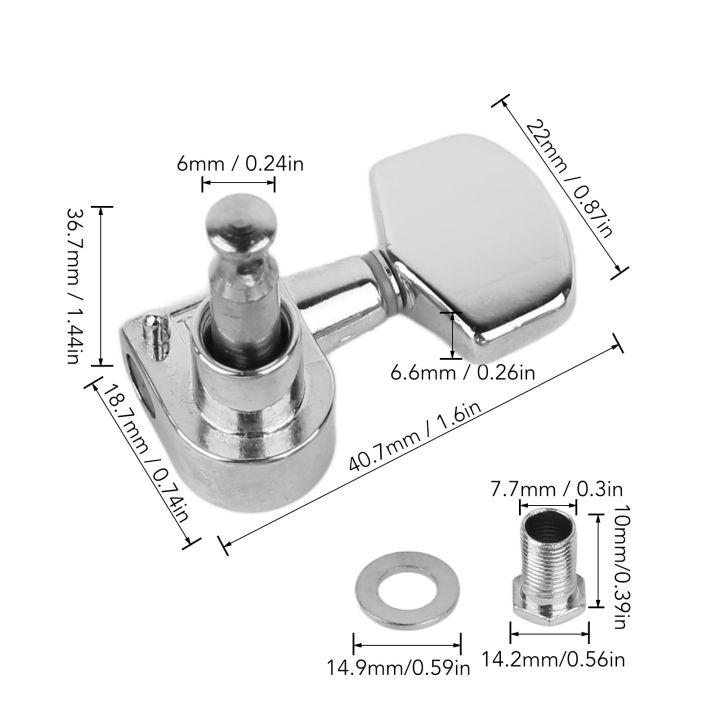 Guitar Machine Heads Metal Tuning Pegs for Ukulele | Daraz.lk
