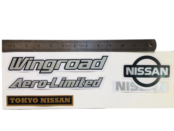 Nissan Wingroad Aero Y10/Y11/WFY11/Y12 Thailand Original Sticker Set ...