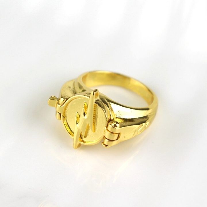 dongsheng DC Comics The Flash Reverse-Flash Ring Can Open Cover ...