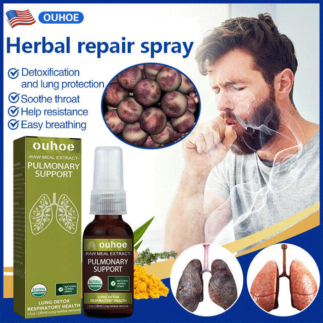 vivi lifestyle [1/2PCS]Herbal repair spray pulmonary support lung detox ...