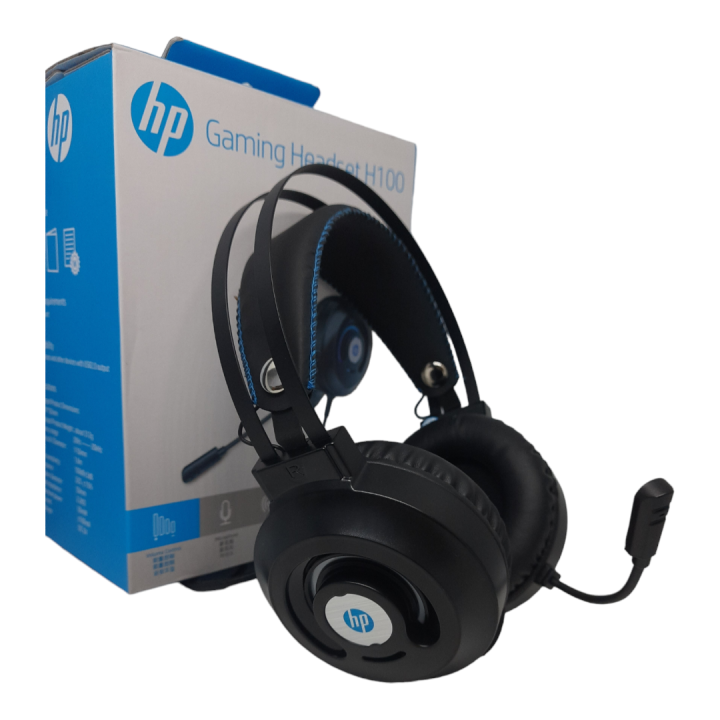 HP H100 USB 2.0 gaming headset Over-Ear Headphones with Mic | Daraz.lk