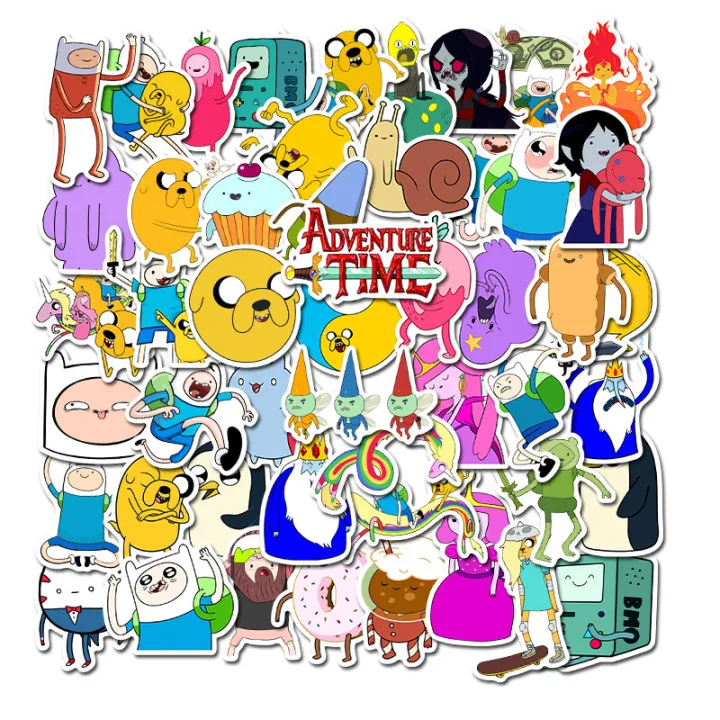 60pcs Adventure Time Stickers Pack For Kids for Laptops skateboard ...