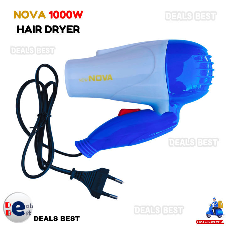 Nova Foldable Hair Dryer 1000 WATT With Best Customer Satisfaction | Daraz.lk