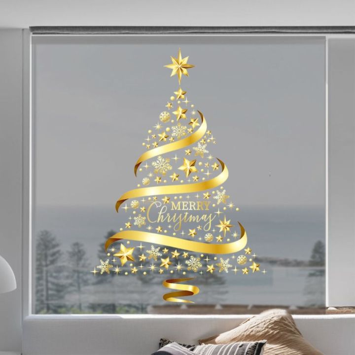 Atmosphere Decor Large Christmas Tree Window Stickers Creative ...