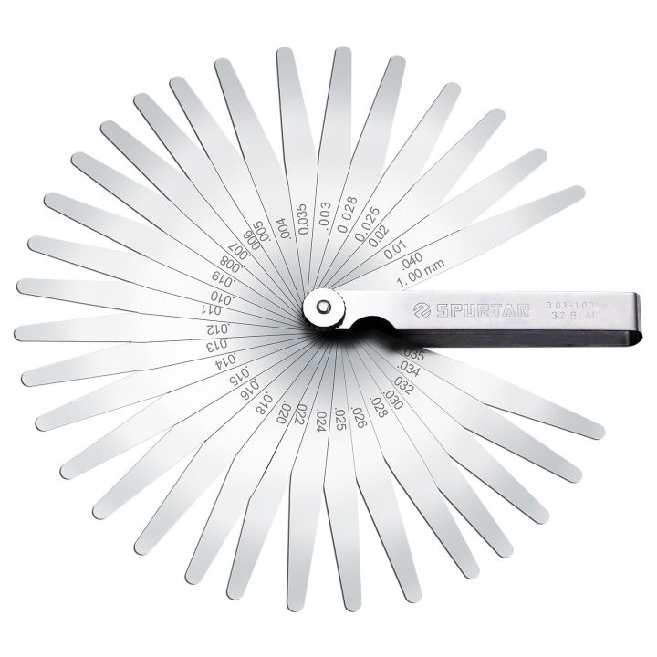 Blade Dual Marked Stainless-Steel Feeler Gauge Metric Imperial Gap ...