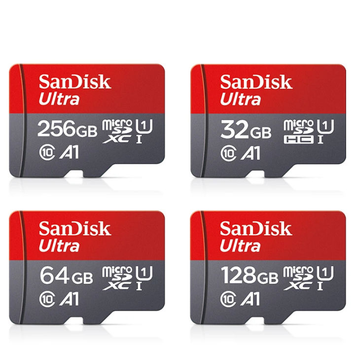 Ultra microsd 128GB 32GB 64GB 256GB A1 Micro SD Card SD TF Flash Card ...