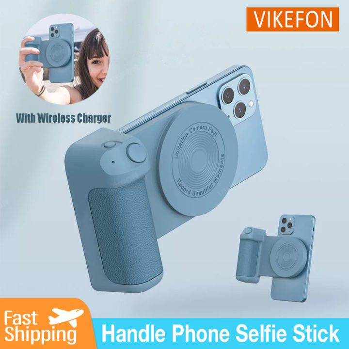 Handheld Magnetic Phone Selfie Stick with Wireless Charger Camera ...