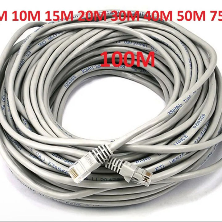 Premium CAT6 10m 15m 20m 30m 50M 75M 100M 1000Mbps Internet stable network Ethernet cable Hand ...