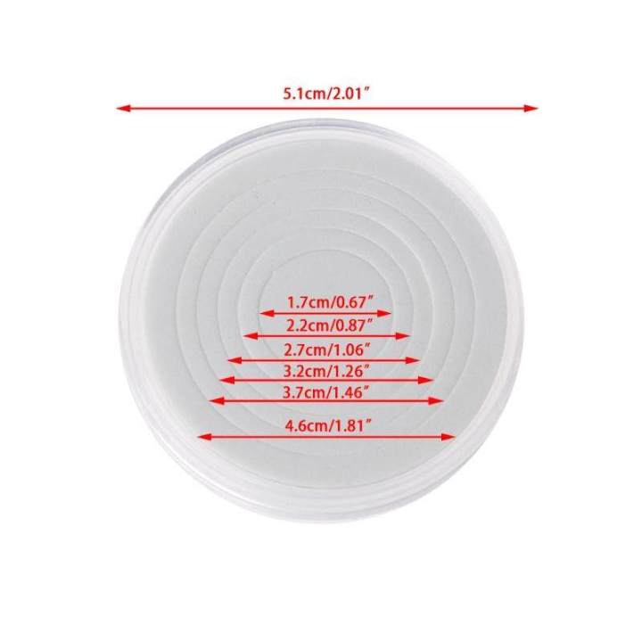 【ThinkWay】46mm Plastic Holder Capsule Storage Case Display Box With 5 ...