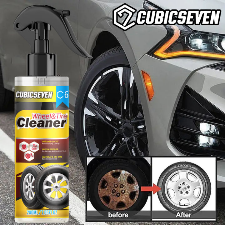Cubicseven 200ML Wheel Hub Cleaner Wheel Metal Rust Dust Removal Spray ...
