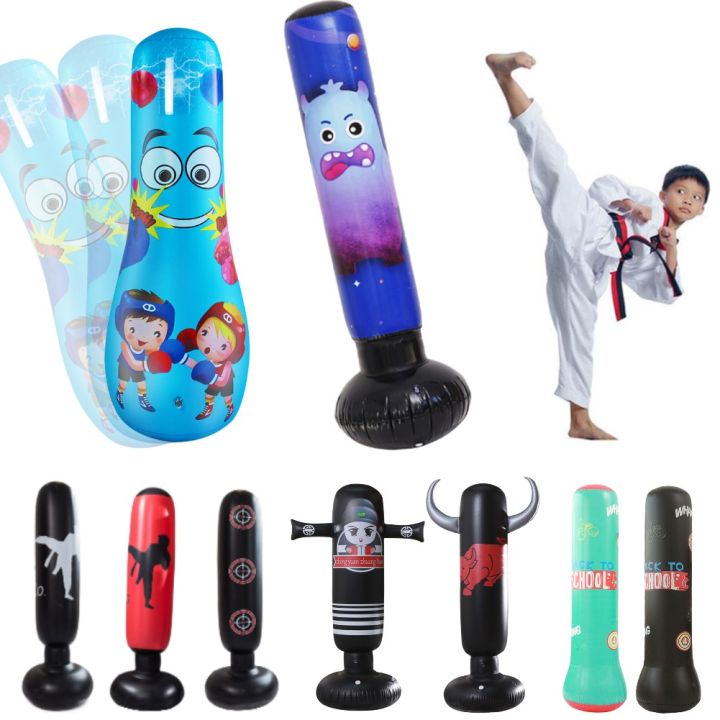 1.2M/1.6M Inflatable Boxing Bag Children Adult Tumbler Standing Sandbag ...