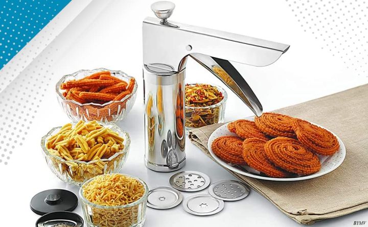 Stainless Steel Press Cookies Maker / Murukku Maker Multipurpose String ...