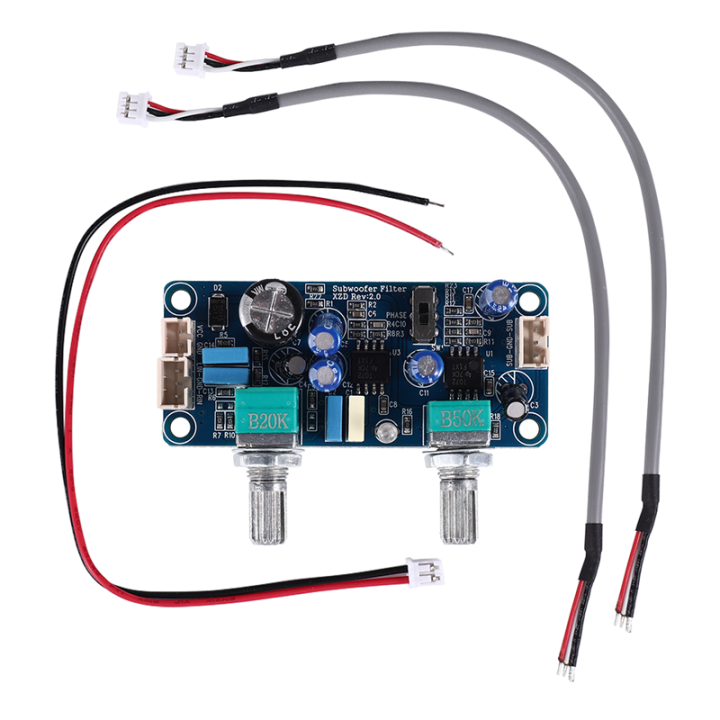 (VDZI) Low Pass Filter Subwoofer Preamp Amplifier Board Single DC 9-32V ...