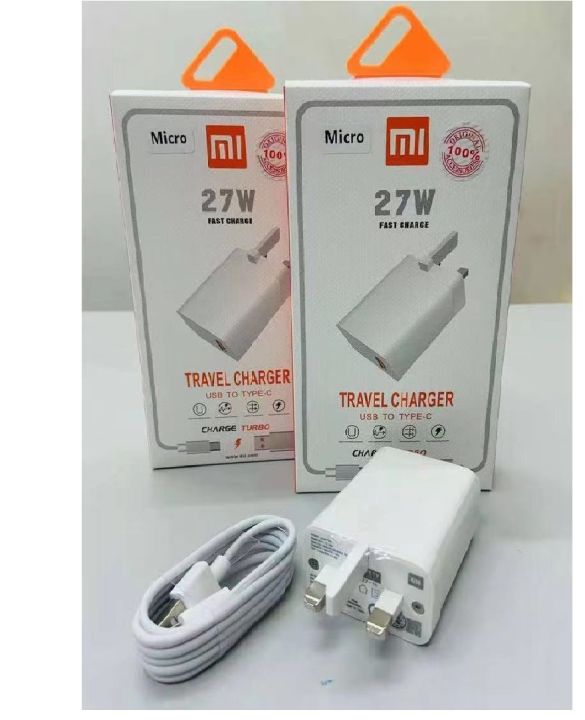 Xiaomi 27W Fast Charger QC 4.0 EU Turbo Charge adapter Usb TypeC for mi ...