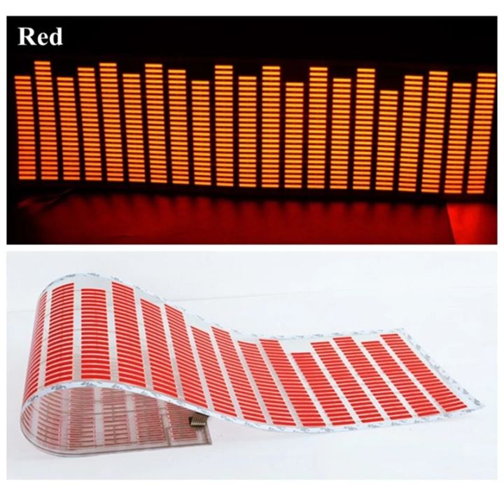 LED Car Windshield Sound Activated Equalizer Car Neon EL Light Music ...