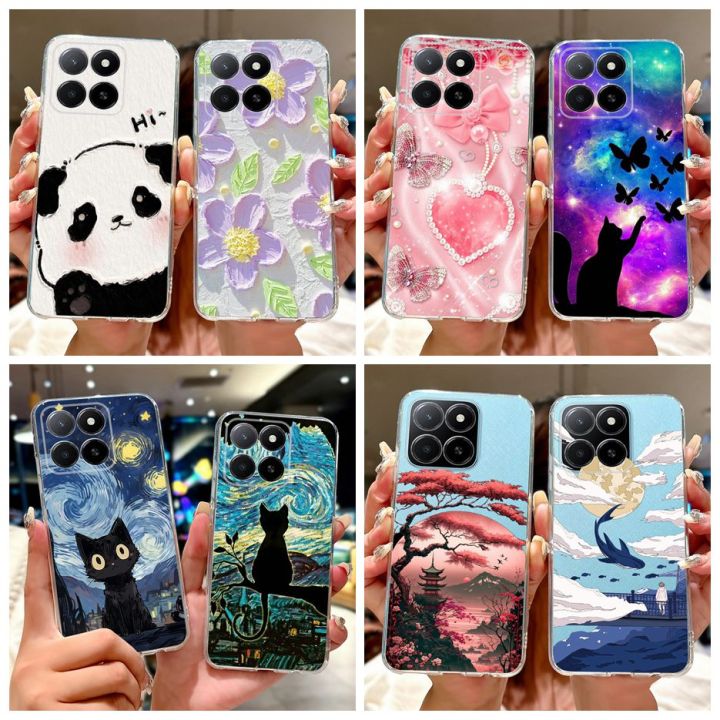 For Honor X5b 4G Case GFY-LX2 Cute Painted Cover Clear Silicone Soft ...