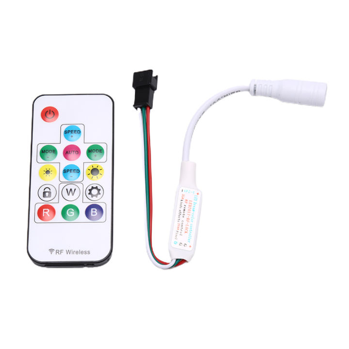 14 Key DC 5 24V RGB Wireless Remote Controller RF LED Controller WS2812 ...