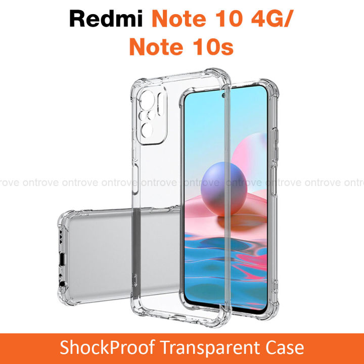 Redmi Note 10s Transparent Shockproof Clear Back Cover for Redmi Note ...