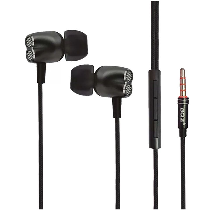BQZ A19 Metal Wired Earphones 3.5mm Plug Earpiece Super Bass Sports ...