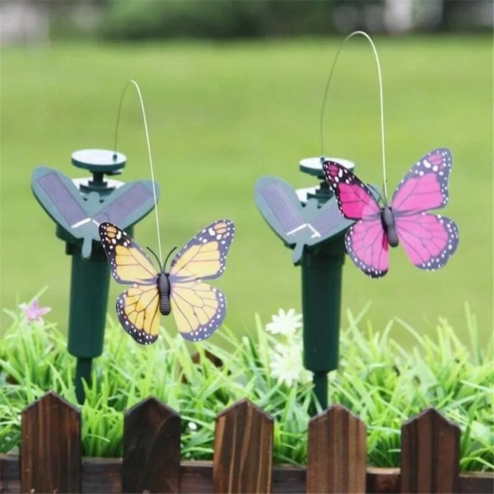 solar toys Garden Decoration Solar Powered Dancing Fluttering ...