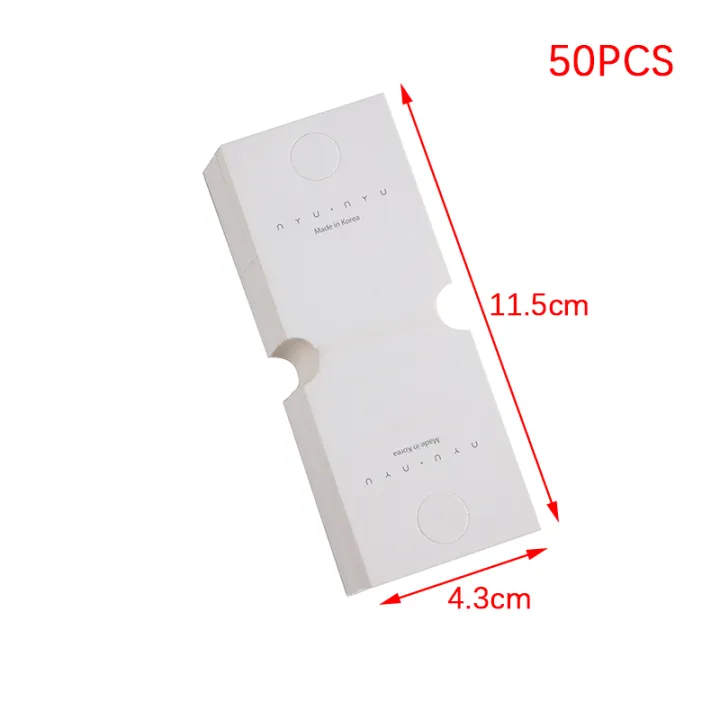 50pcs Fold Over Hang Tags Cardboard Package White Craft Hang Tag Card ...