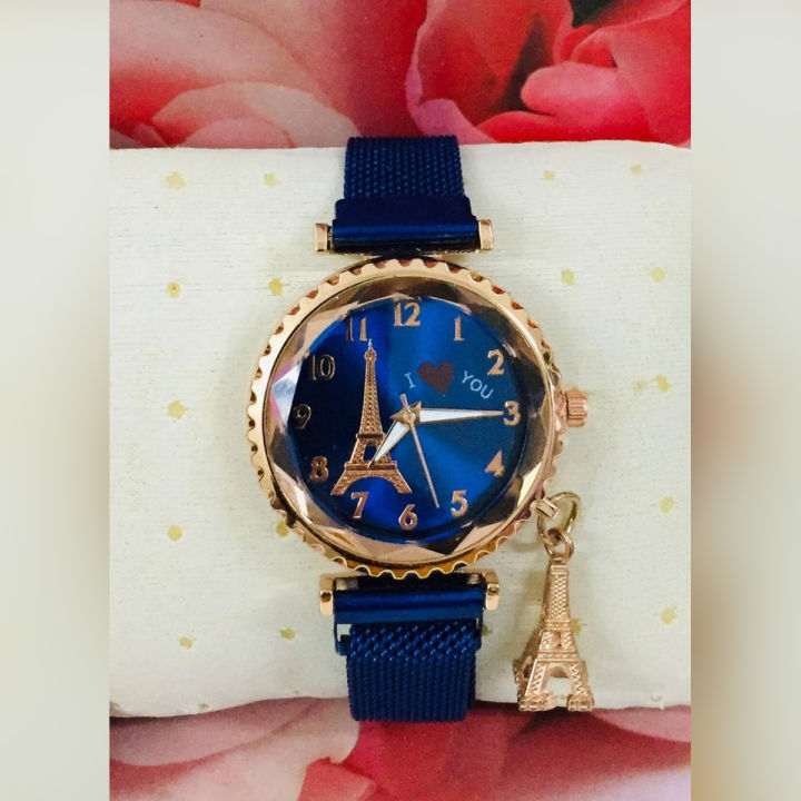 Ladies megnet streap luxury look women fashion watch | Daraz.lk
