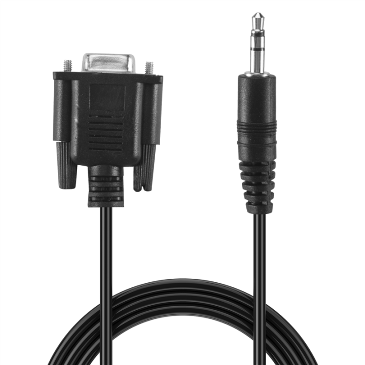 DB 9 Female to 3.5mm (1/8in) TRS Stereo Male Serial Data Cable-6 Feet ...