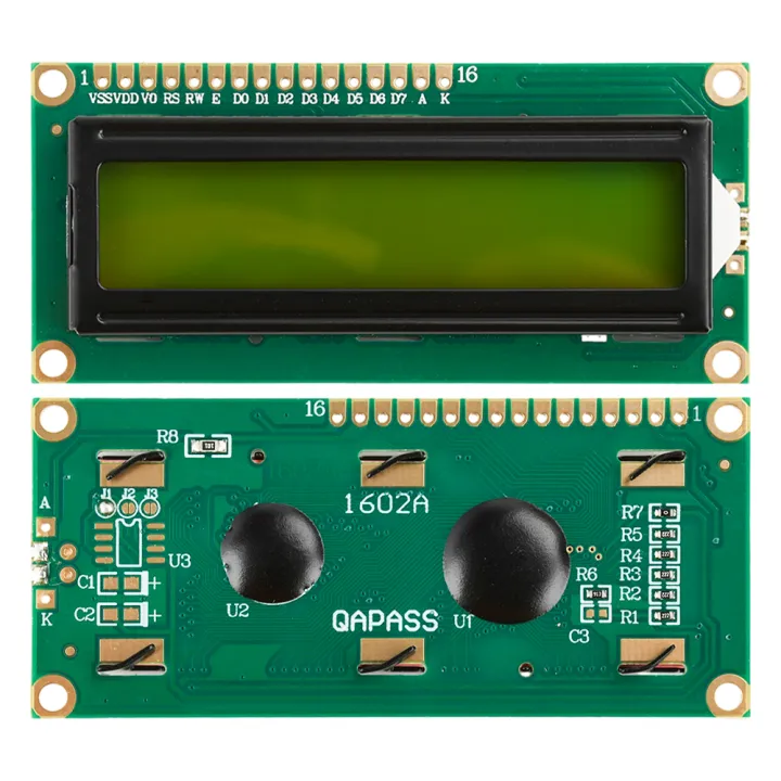 LCD1602 5V 1602 Display Module Blue/Green Screen 16x2 Character LCD ...
