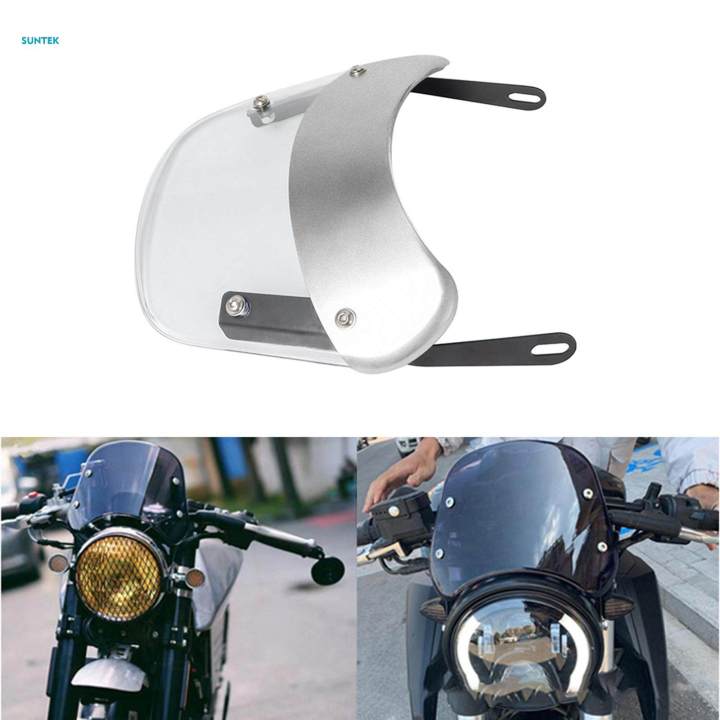 Headlight Windshield Universal Sturdy and Durable Motorcycle Windshield ...