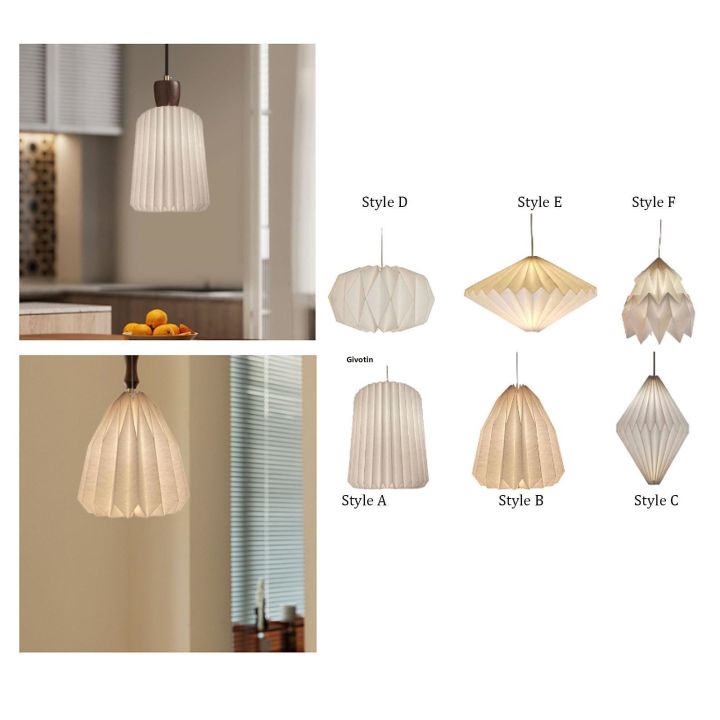 Paper Origami Lamp Shade Fold Modern Origami Ceiling Light Shade Paper ...