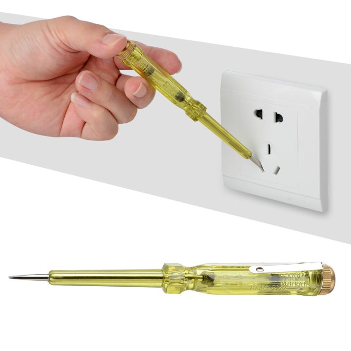 Portable AC100-500V Electricity LED Test Pen Pencil Socket Wall Power ...