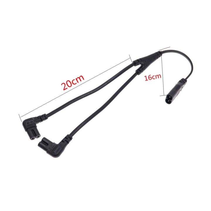 IEC Figure 8 Male to 2 Female 1 in 2 Out AC Power Cable, Length=30CM ...