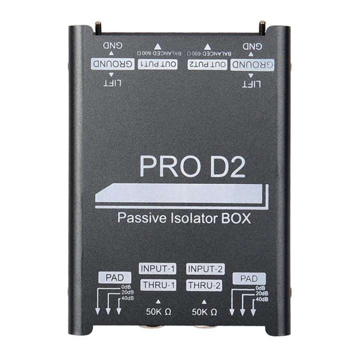 PRO D2 Audio Isolator Mixer Microphone Common Ground Filter Bass Guitar ...