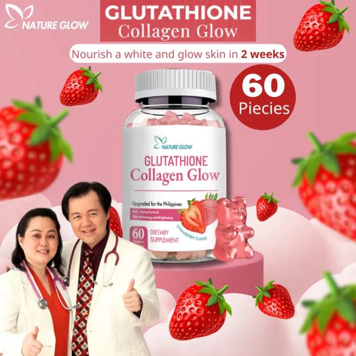 Nature Glow 60 Glutathione Collagen Gummies gcgd Glow Dietary ...