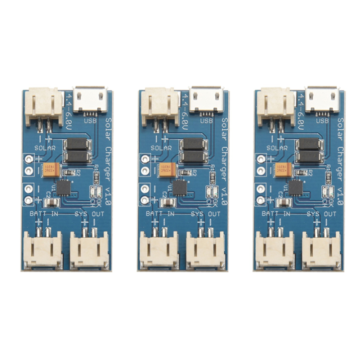 3X Mini Solar Lipo Charger Board CN3065 Lithium Battery Charger Board ...